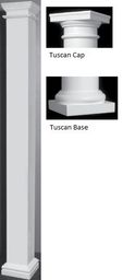Monsma | 12"PLAIN SQ PERMACAST TUSCAN CAP & BASE